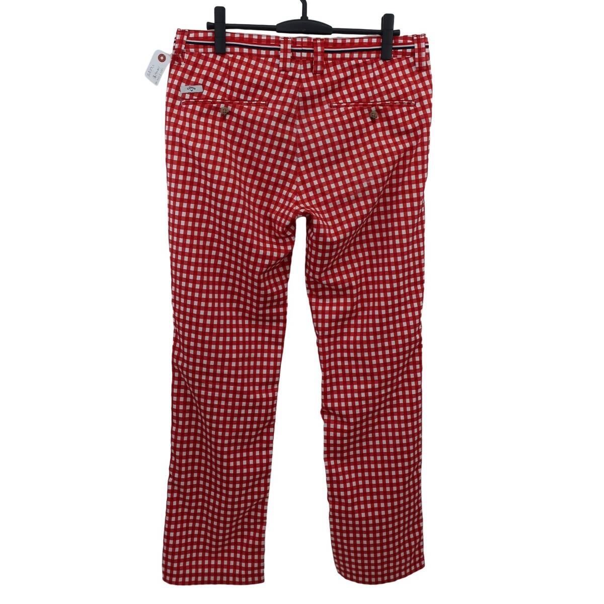 Yahoo!オークション - Callaway(キャロウェイ) パンツ 赤白チェック メ...