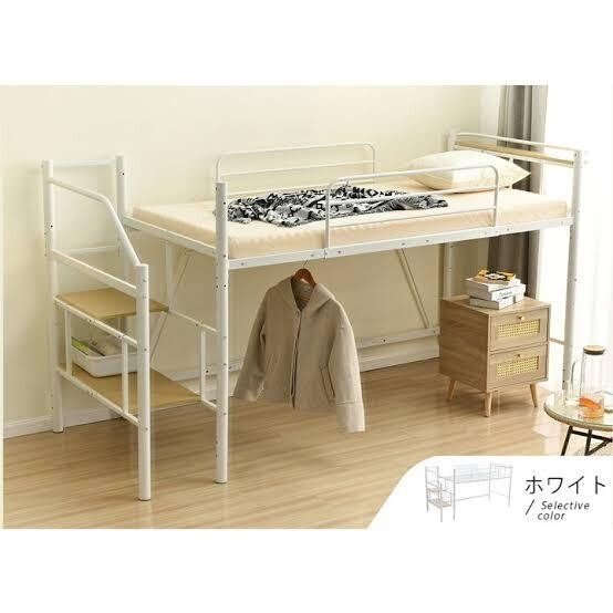 Yahoo!オークション - 未使用 ロフトベッド パイプベッド シングル WF3...