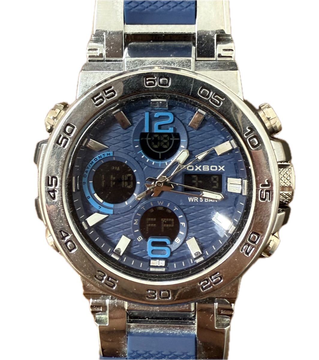 Yahoo!オークション - FOXBOX (LiGE) メンズ腕時計 デュアルウォッチ 5...