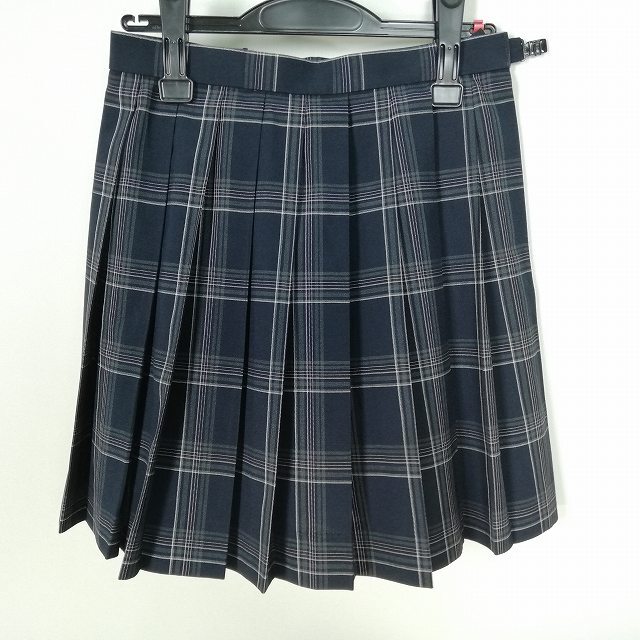 Yahoo!オークション - 1円 スクールスカート 夏物 w63-丈45 チェック ...