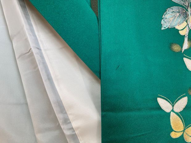 Yahoo!オークション - 128.昭和レトロ 正絹・中古 可愛い振袖着物 桜に...