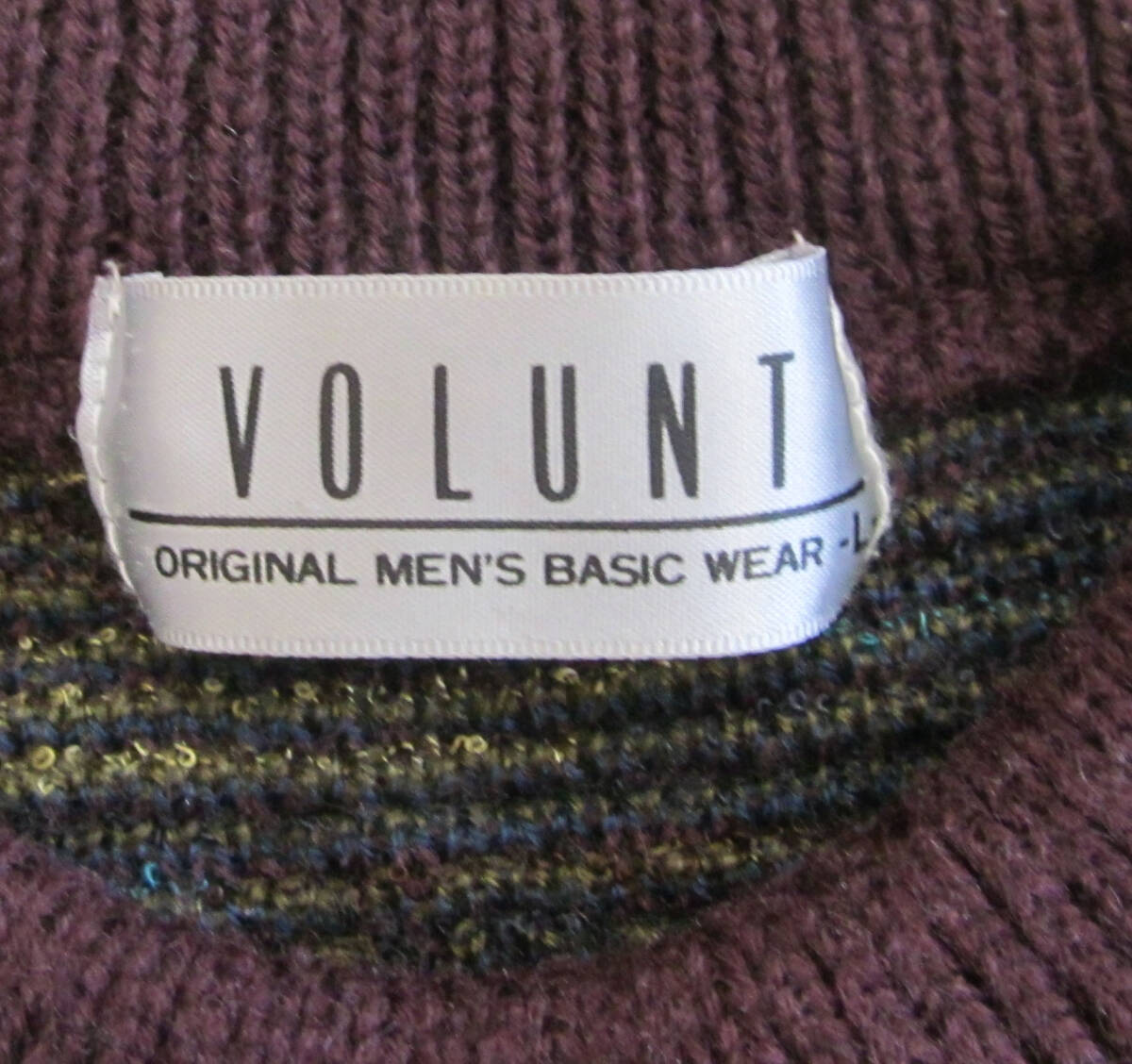 Yahoo!オークション - 日本製 VOLUNT ニット セーター L F78