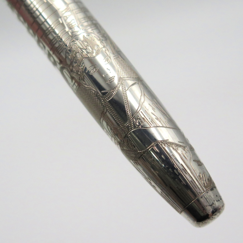 SHEAFFER シェーファー ROARING 20'S スターリングシルバー 万年筆 578/1108 ペン先18K 筆記未確認 万年筆 4112648(シェーファー)｜売買された ...