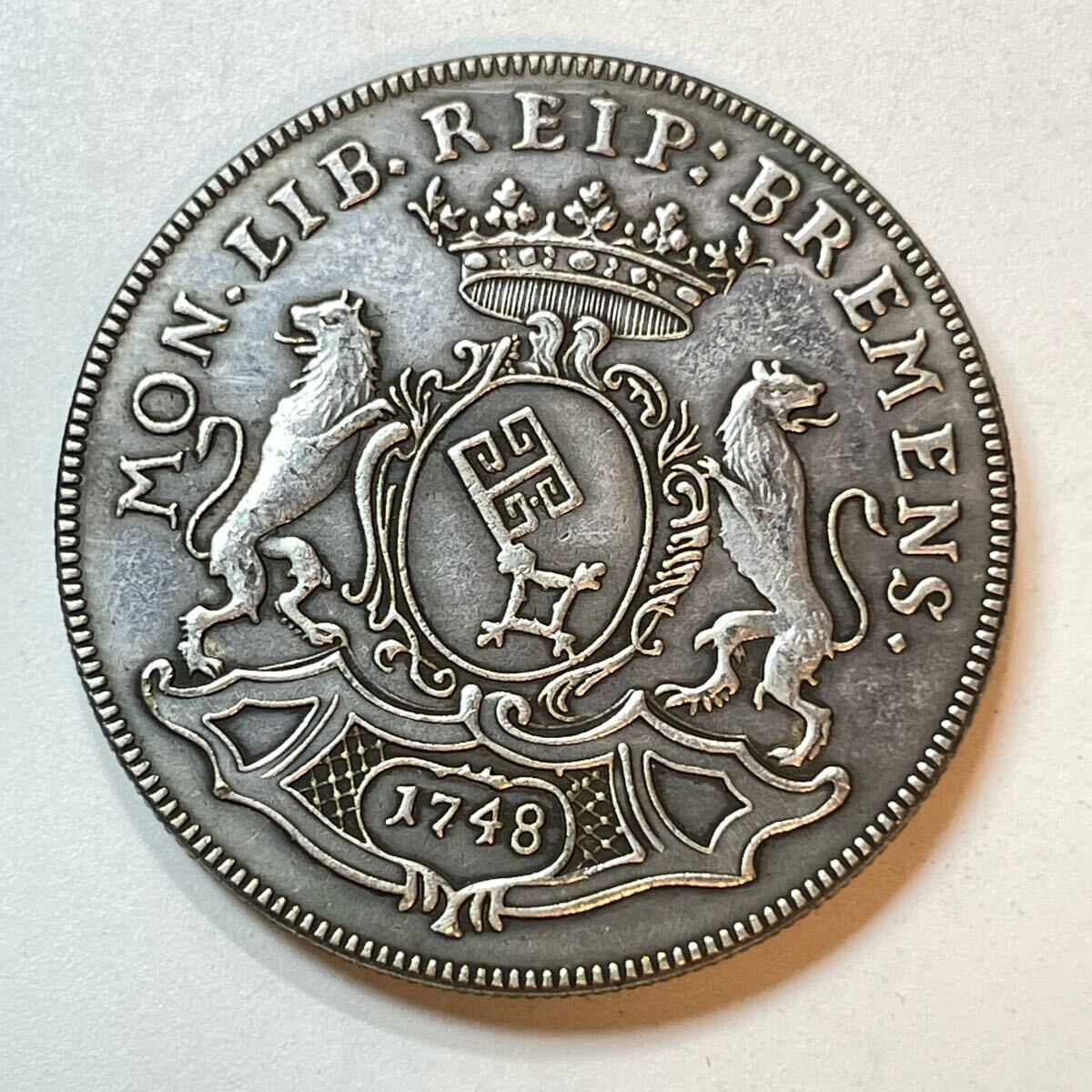 Yahoo!オークション - ドイツ 硬貨 古銭 ブレーメン市 1748年 「自由ハ...