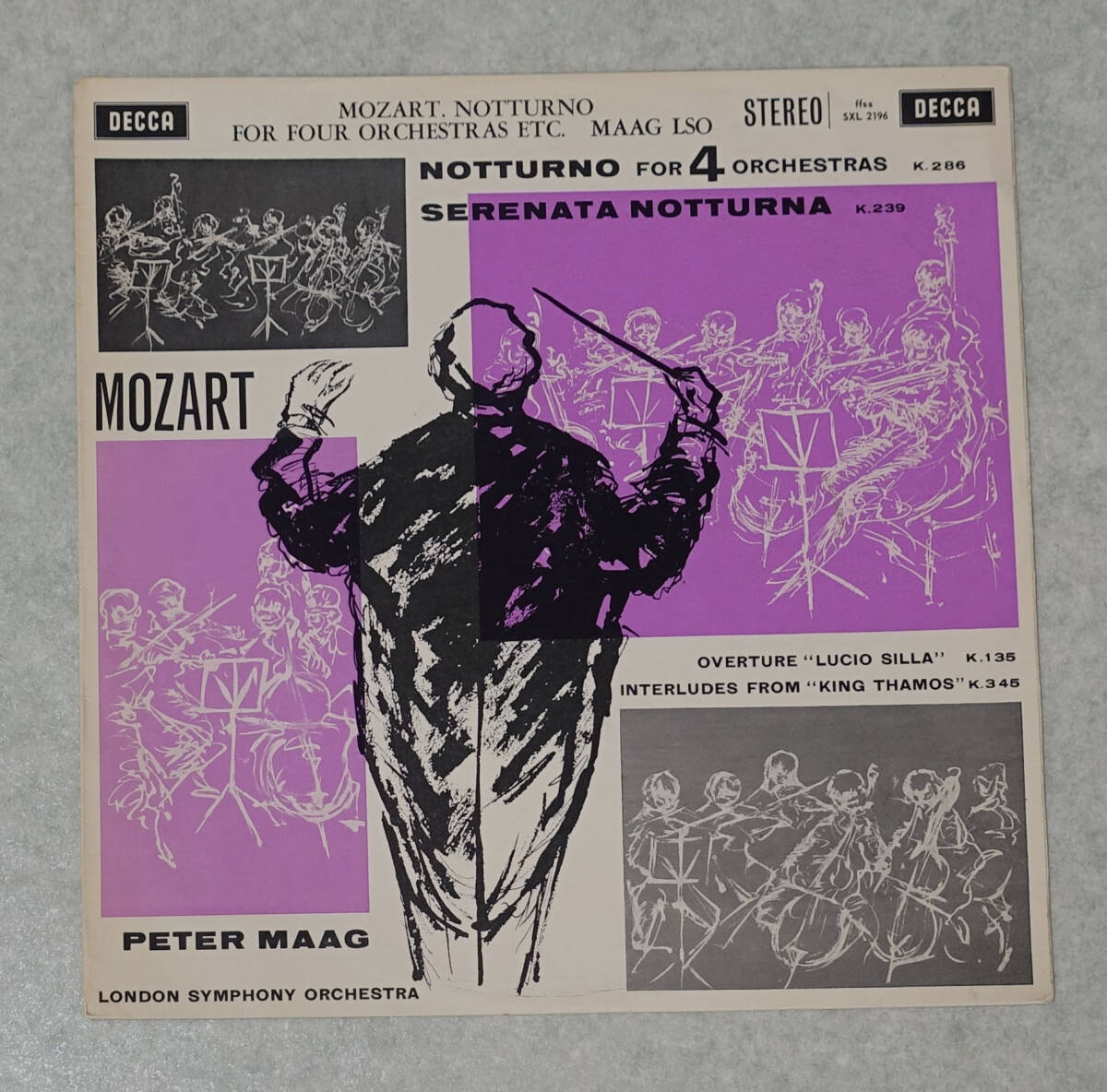 Yahoo!オークション - 極美 英DECCA SXL 2196 ED1 モーツァルト ノット...