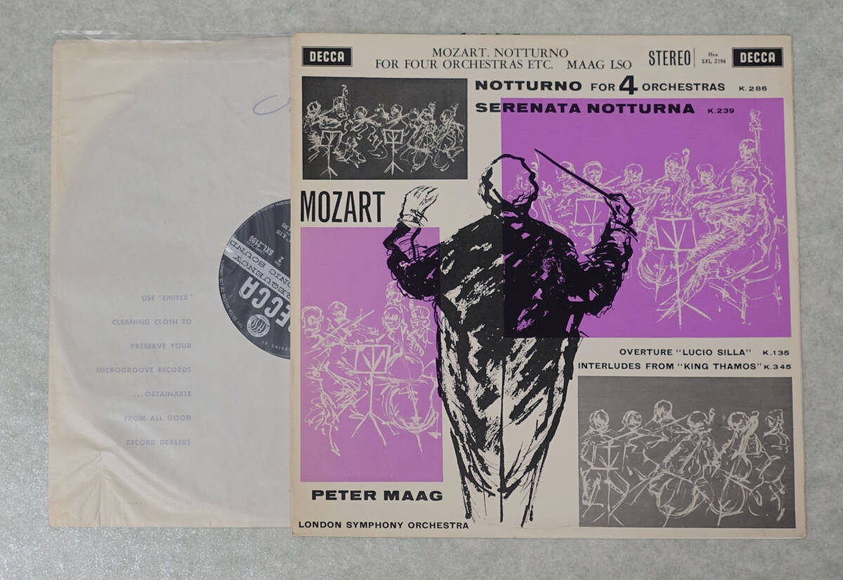 Yahoo!オークション - 極美 英DECCA SXL 2196 ED1 モーツァルト ノット...