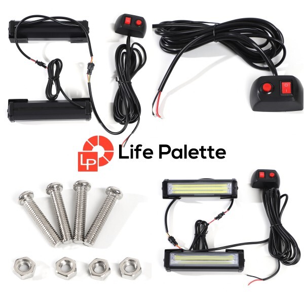 Yahoo!オークション - 大光量 DC12V COB 6LED 2連 ストロボ フラッシュ...