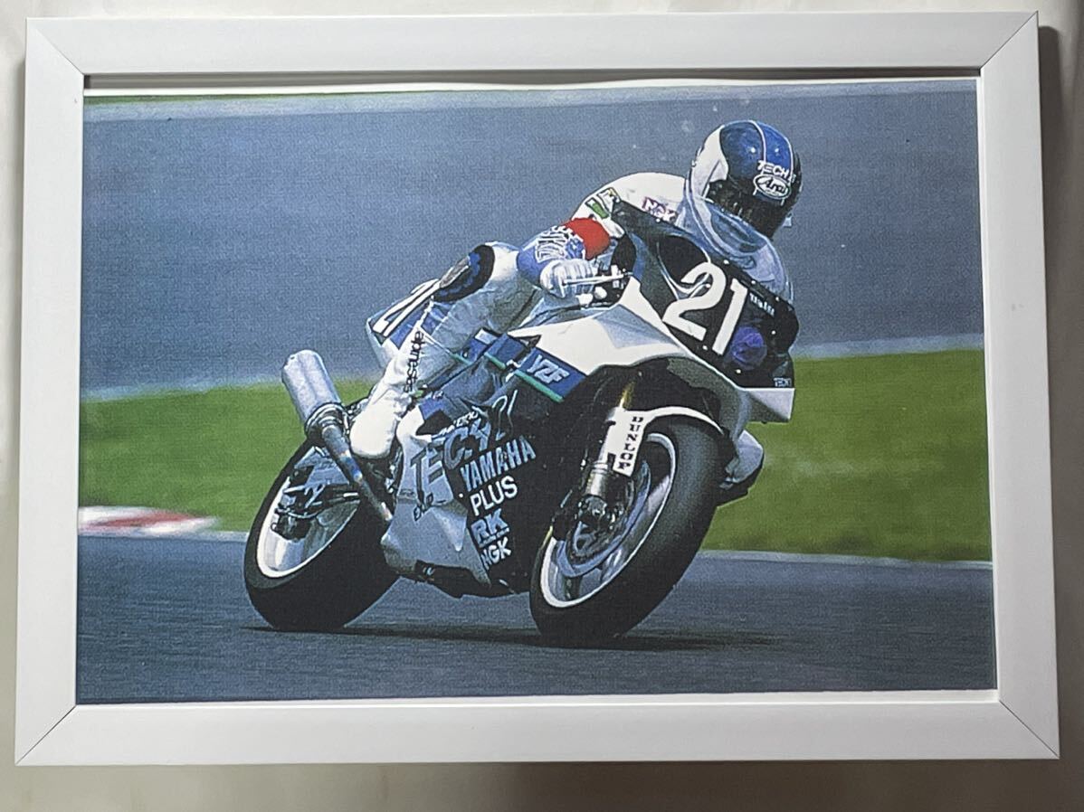 Yahoo!オークション - 「平 忠彦/ YAMAHA YZF750 '89」A4サイズ 平 忠...