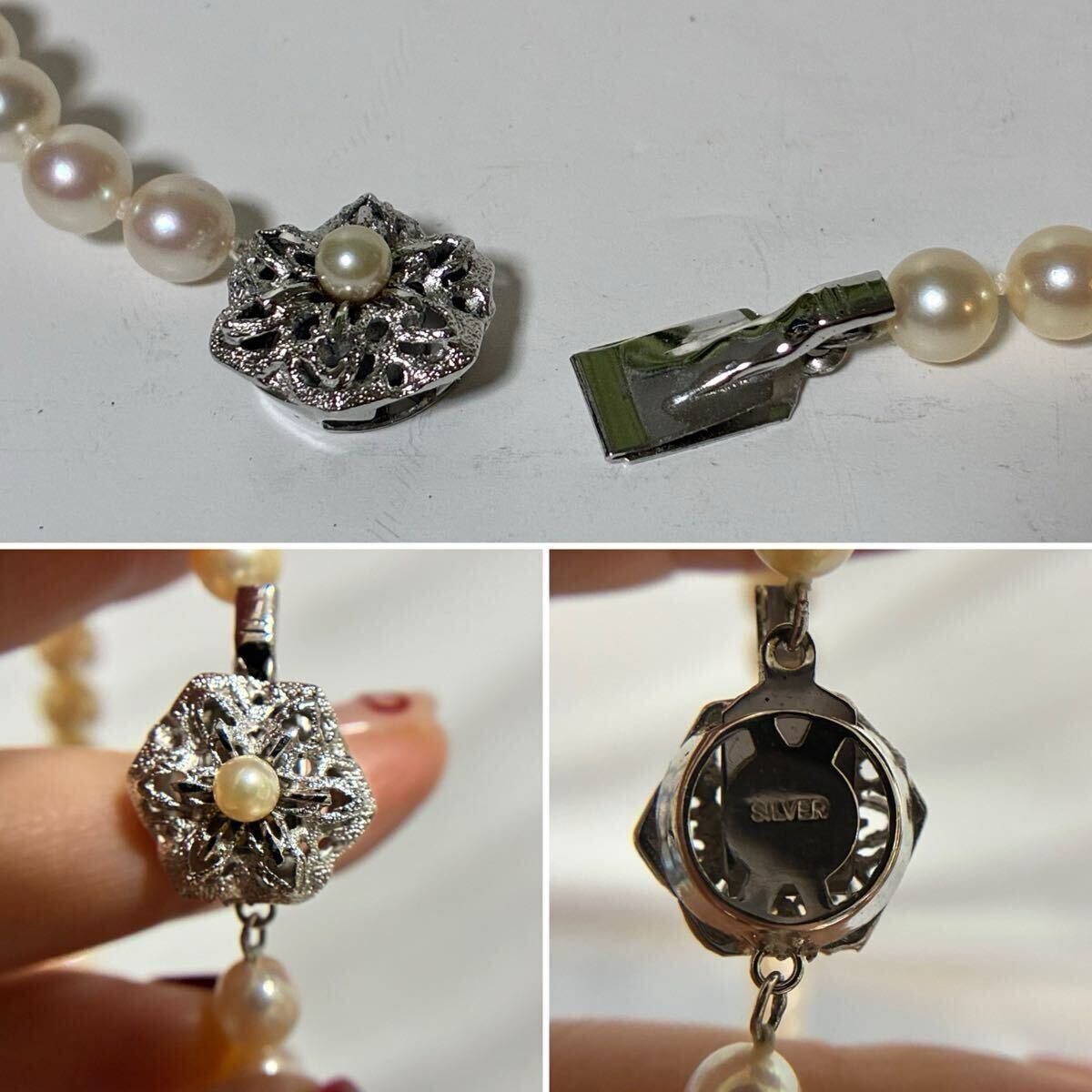 Yahoo!オークション - P432 ネックレス パール パールネックレス 真珠 ...