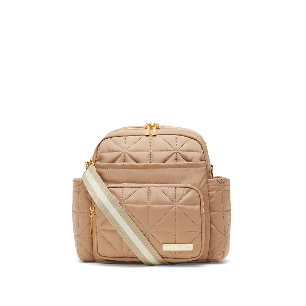 Yahoo!オークション - キャメル THEATHEA RHEA MINI 2way バッグ マザ...