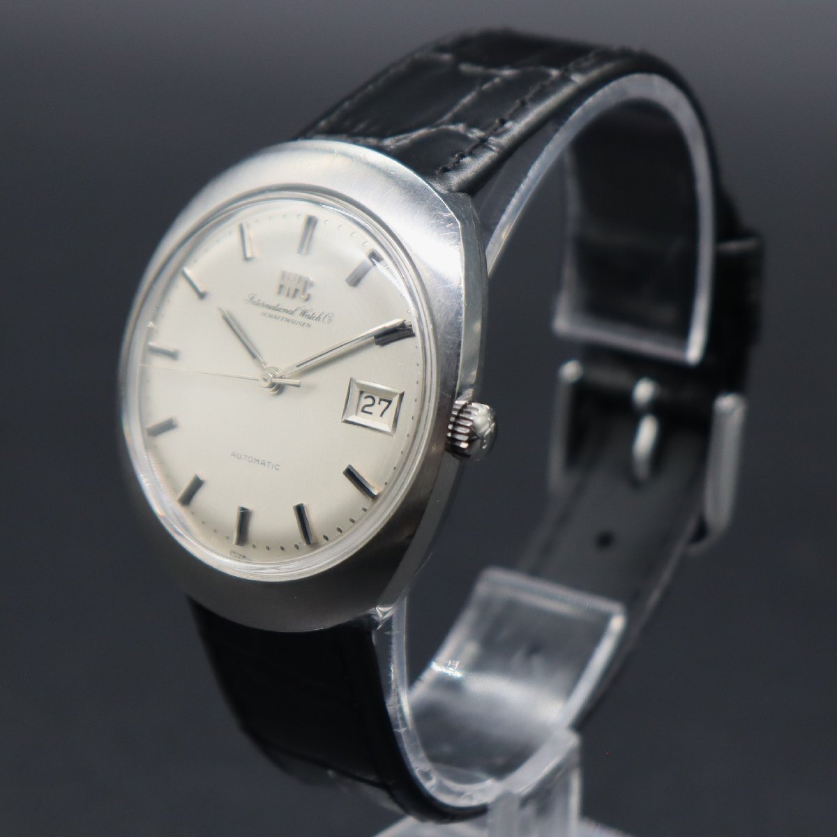 OH済 IWC シャフハウゼン 815A 自動巻き オールドインター 魚リューズ Wロゴ 1960年代 ベルト スイス製 アンティーク メンズ(中古)のオークション落札情報