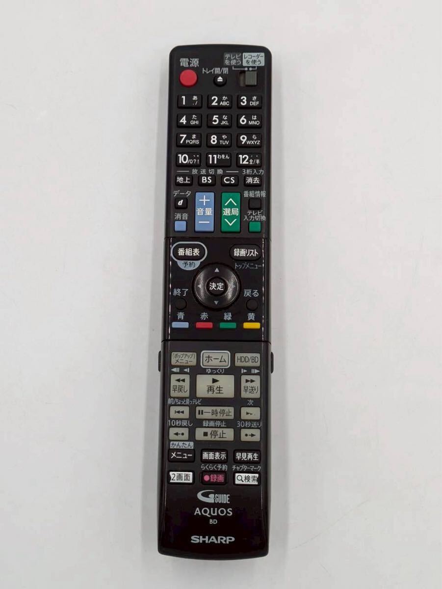 Yahoo!オークション - シャープ SHARP リモコン ブルーレイ GB131PA AQ...