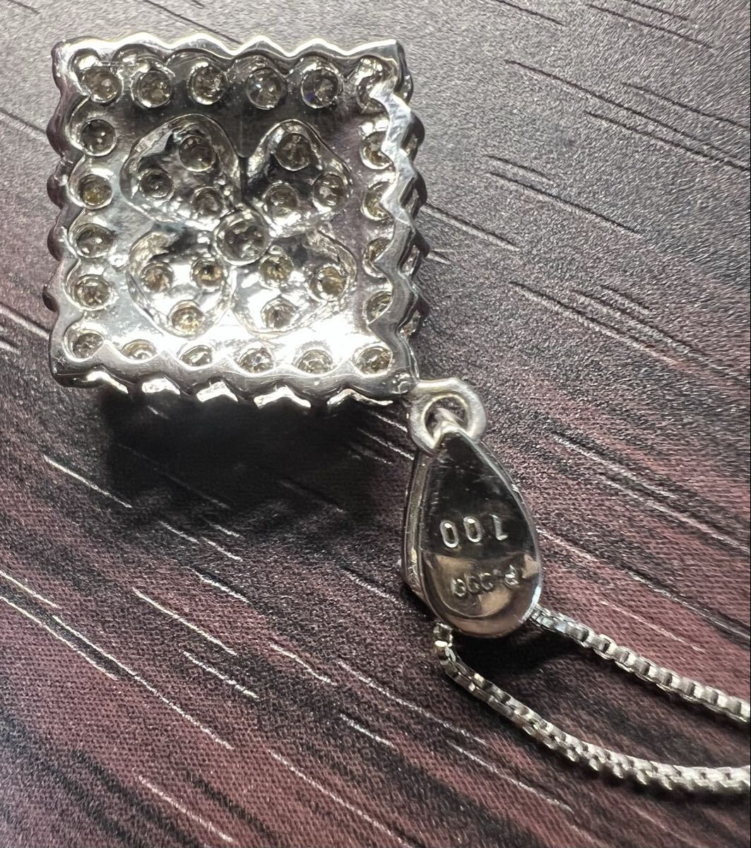 Yahoo!オークション - 1円 Pt850 Pt900 ネックレス ダイヤモンド 1ct 4...