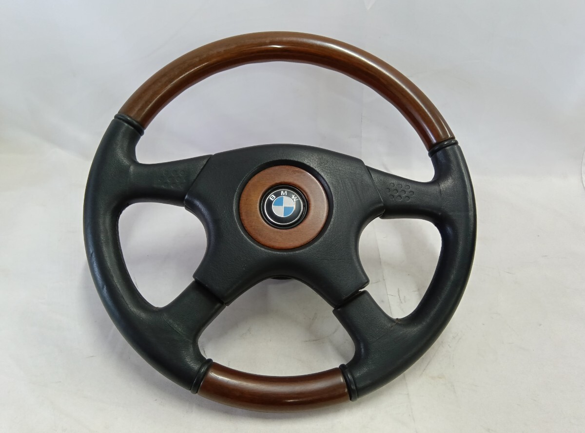 Yahoo!オークション - MOMO モモ ステアリング ハンドル ウッド レザー...