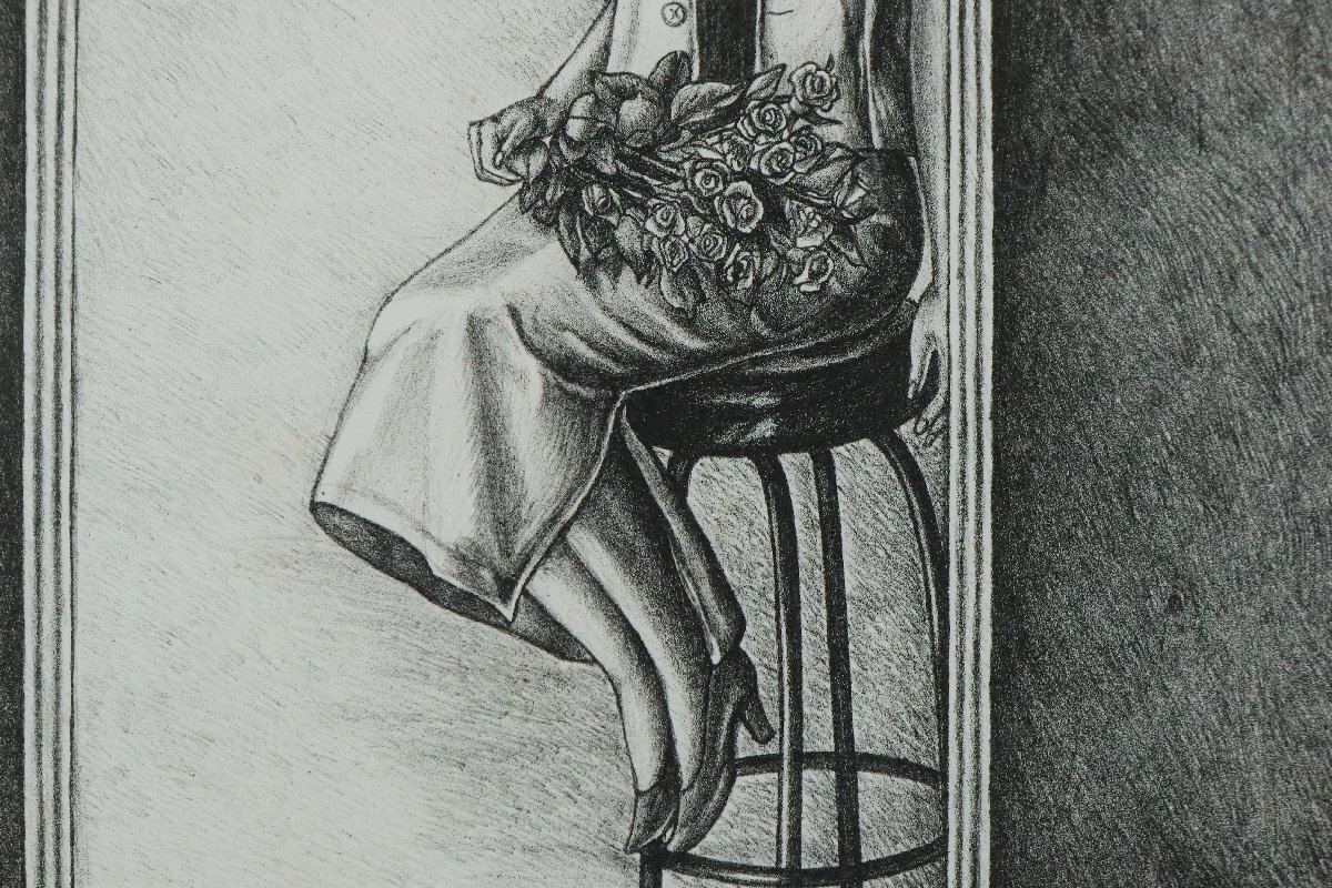 Yahoo!オークション - Minako Kawahara「犬と女性」AP版 版画 額装品