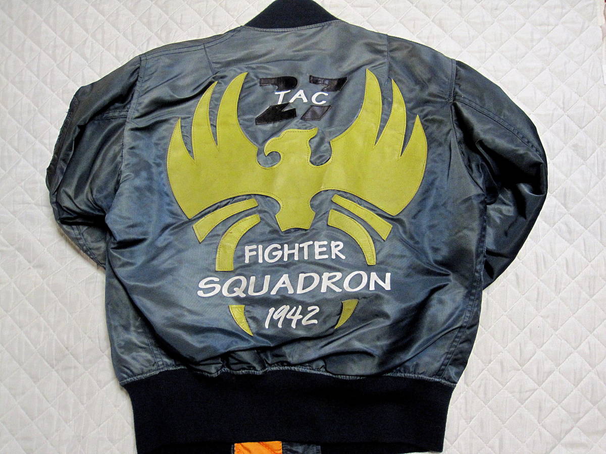 Yahoo!オークション - レア 90's MA-1 アビレックス (ワシントンタイガ...