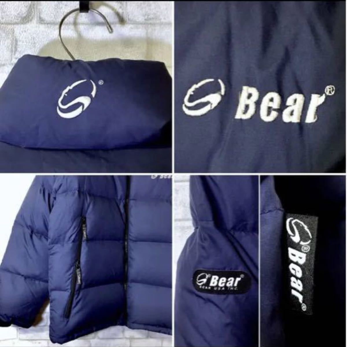 Bear USA ベアー ダウンジャケット 肉厚 アウター ネイビー Bear USA ベアー ダウンジャケット 肉厚 アウター ネイビー