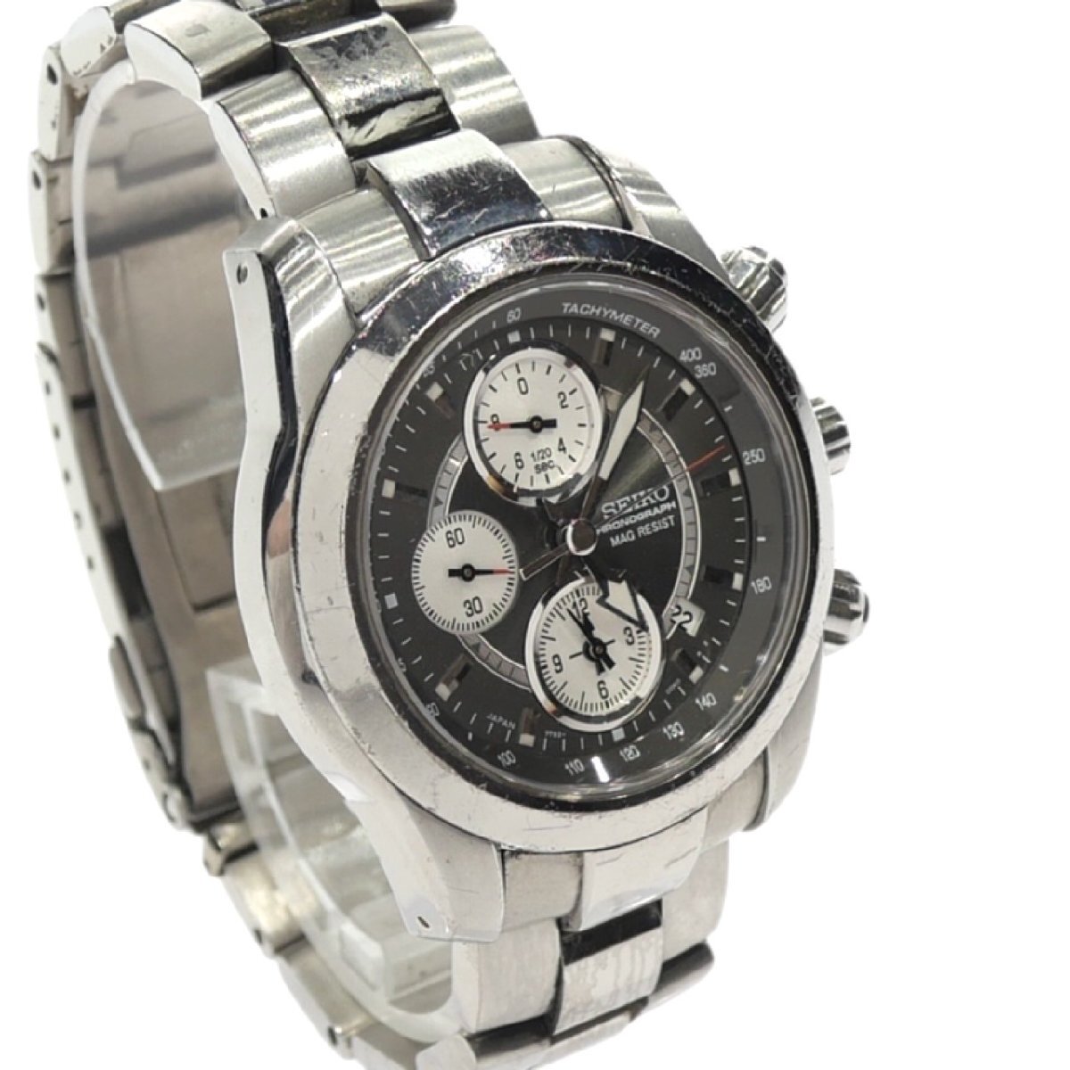 Yahoo!オークション - 1円スタート 稼働品 SEIKO セイコー MAG RESIST ...