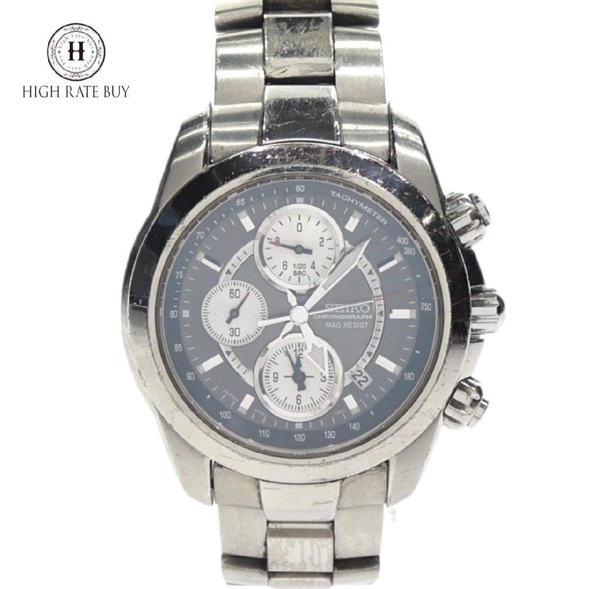 Yahoo!オークション - 1円スタート 稼働品 SEIKO セイコー MAG RESIST ...
