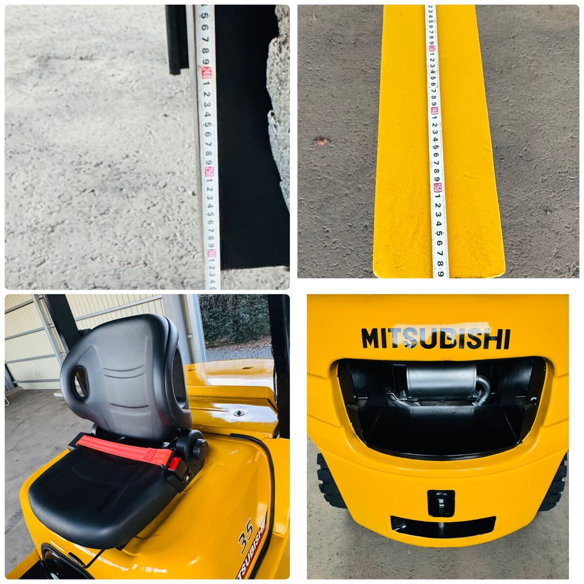 Yahoo!オークション - 三菱-Mitsubishi 3トン 半フォークリフト& FG-35...