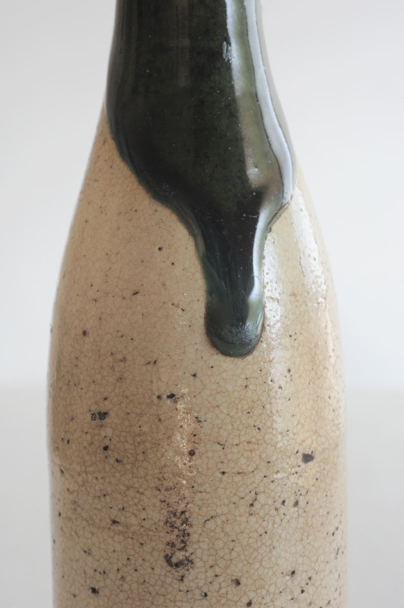 【樂淘letao】日本代購代標第一品牌－瀬戸窯 織部瓶 江戸時代 19世紀 古道具 民藝 雑器