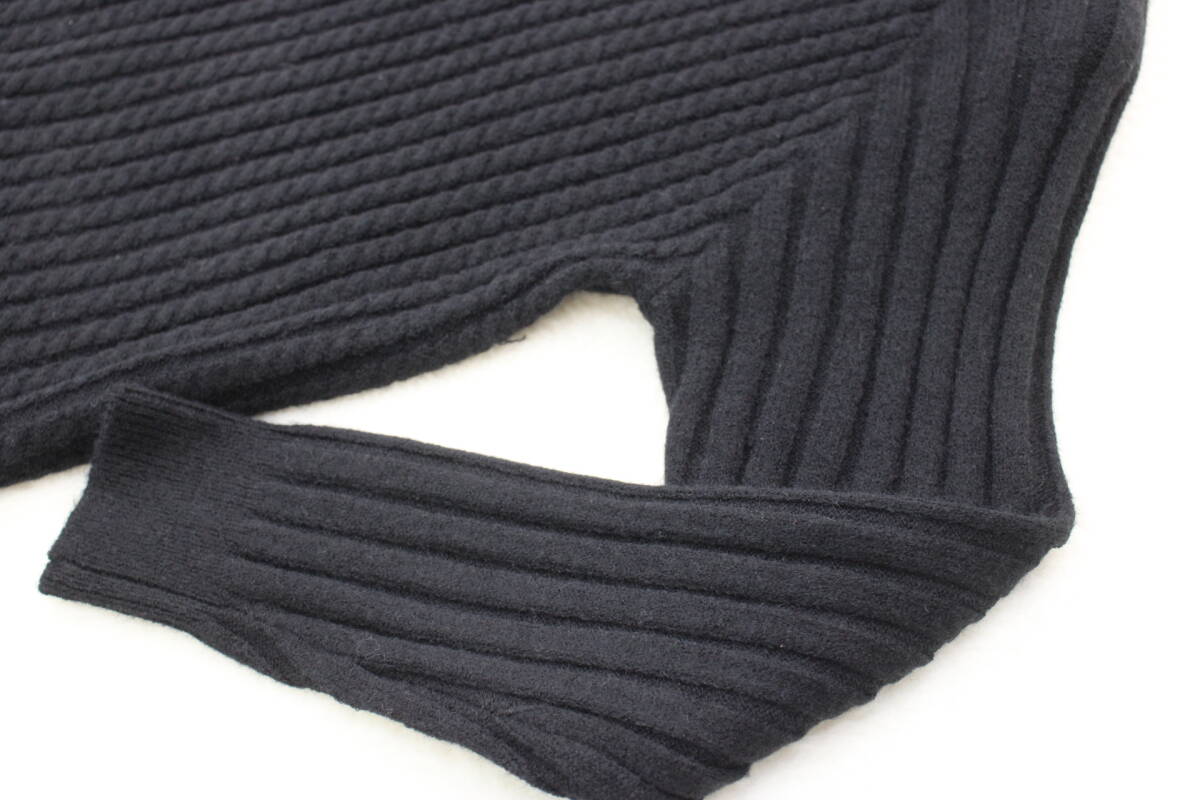 Yahoo!オークション - 4675 新品 ケーブル編みスタンドネックプルオー...