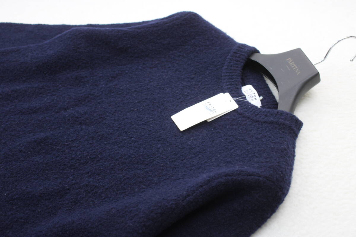 Yahoo!オークション - 6456 新品タグ付き ウール混クルーネックニット...