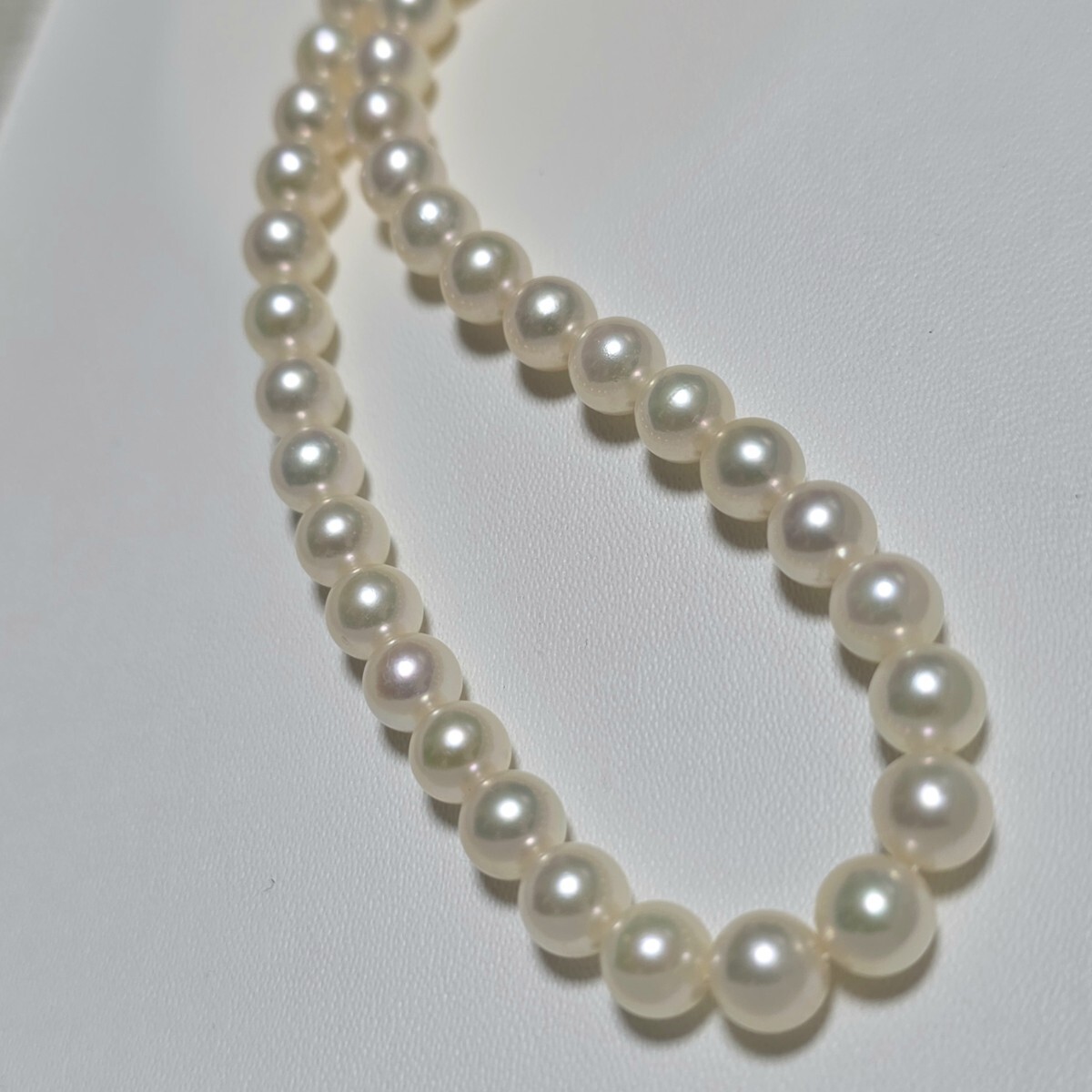 Yahoo!オークション - アコヤ真珠 7mm あこや パール Silver テリ良 ネ...