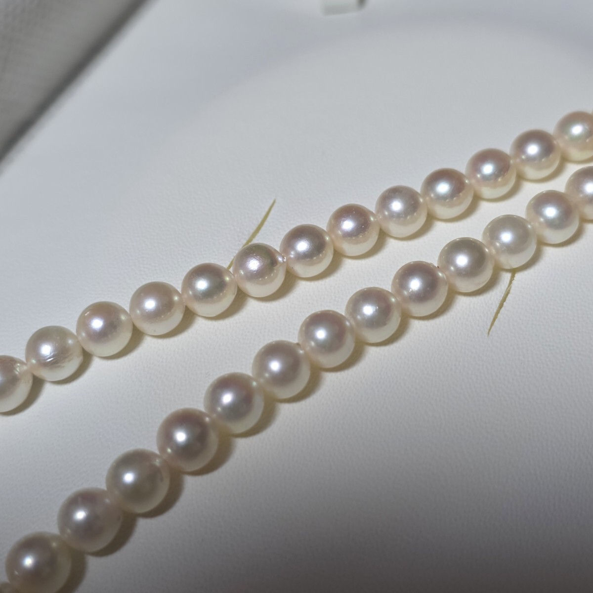 Yahoo!オークション - アコヤ真珠 7mm あこや パール Silver テリ良 ネ...