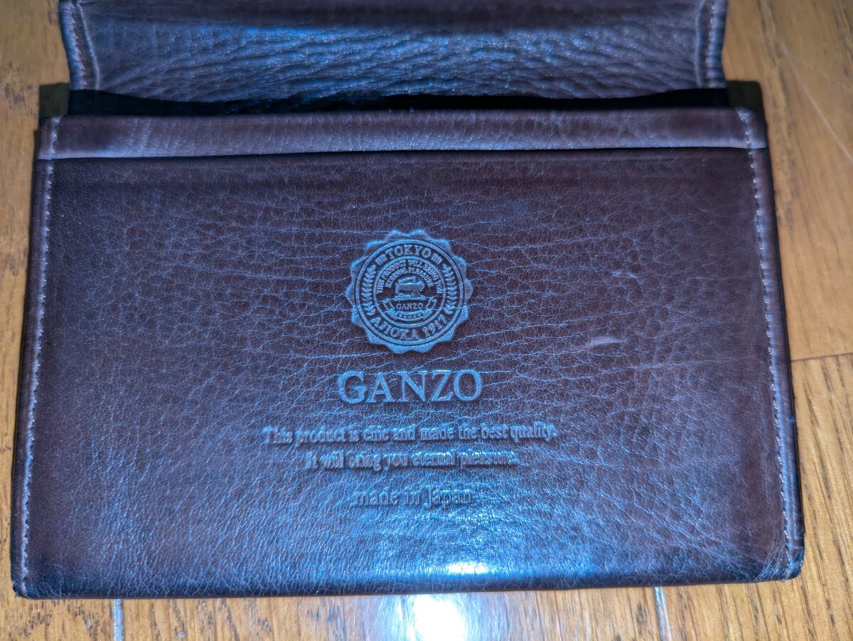 Yahoo!オークション - GANZO ガンゾ 名刺入れ カードケース レザー ブ...