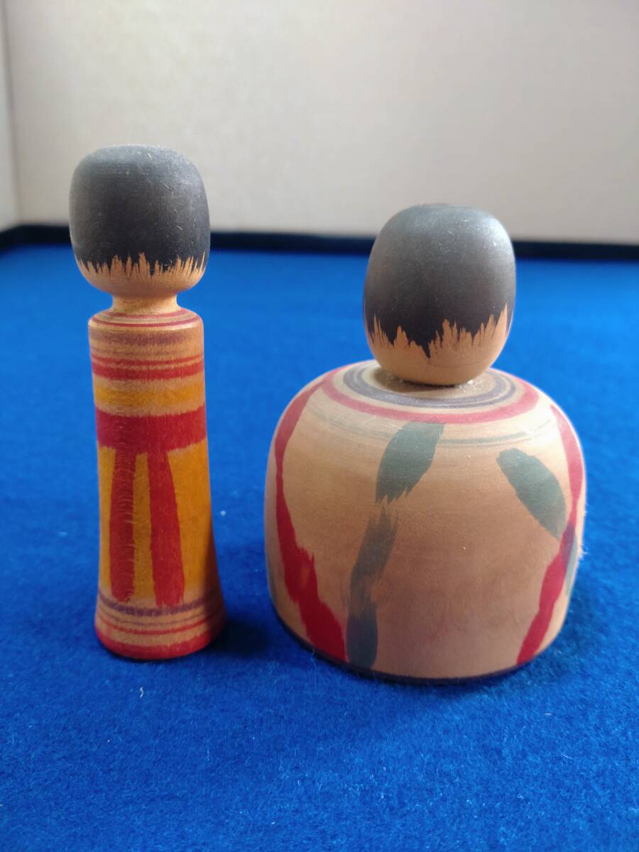 Yahoo!オークション - 伝統こけし えじこ 今晃 9cm こけし 9.5cm 2体 ...