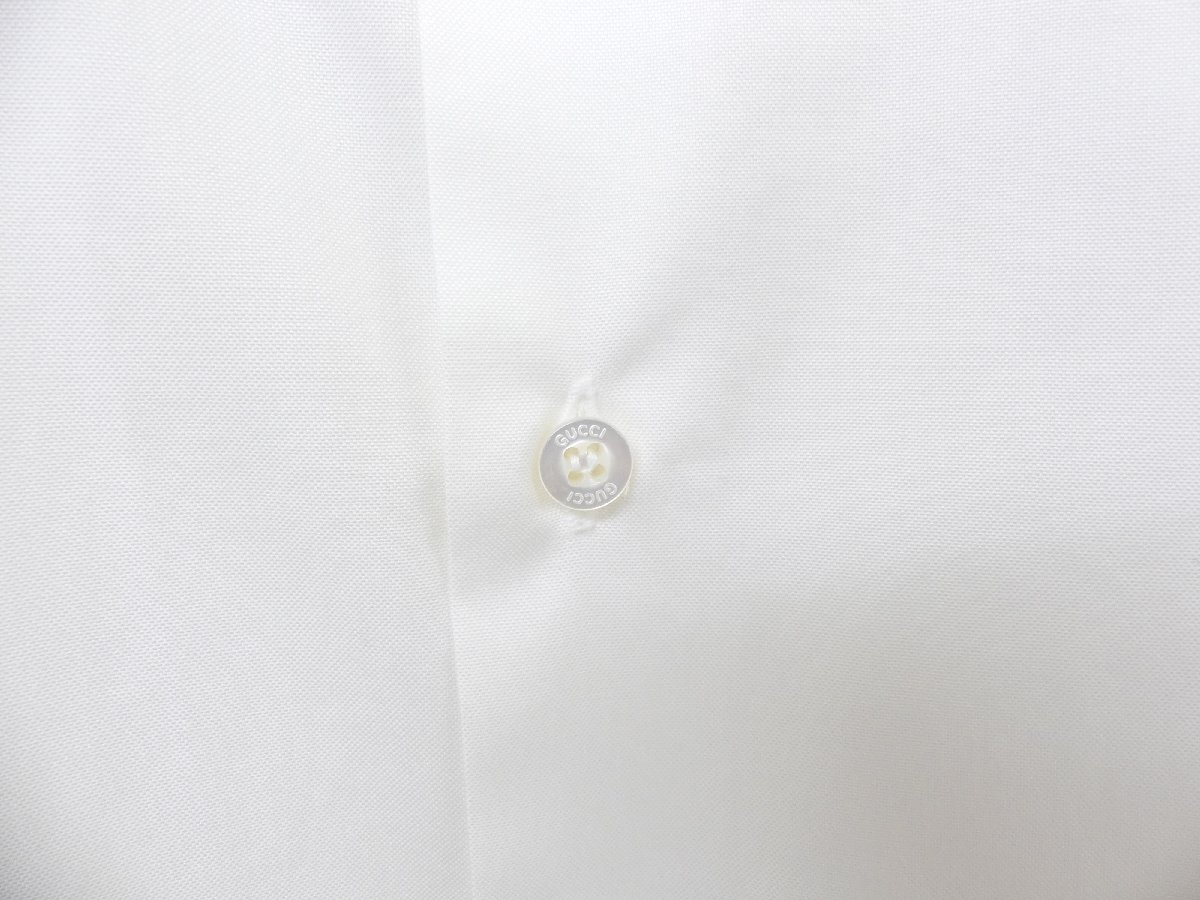 Yahoo!オークション - GUCCI メンズ シンボルズシャツ 41 ホワイト コ...
