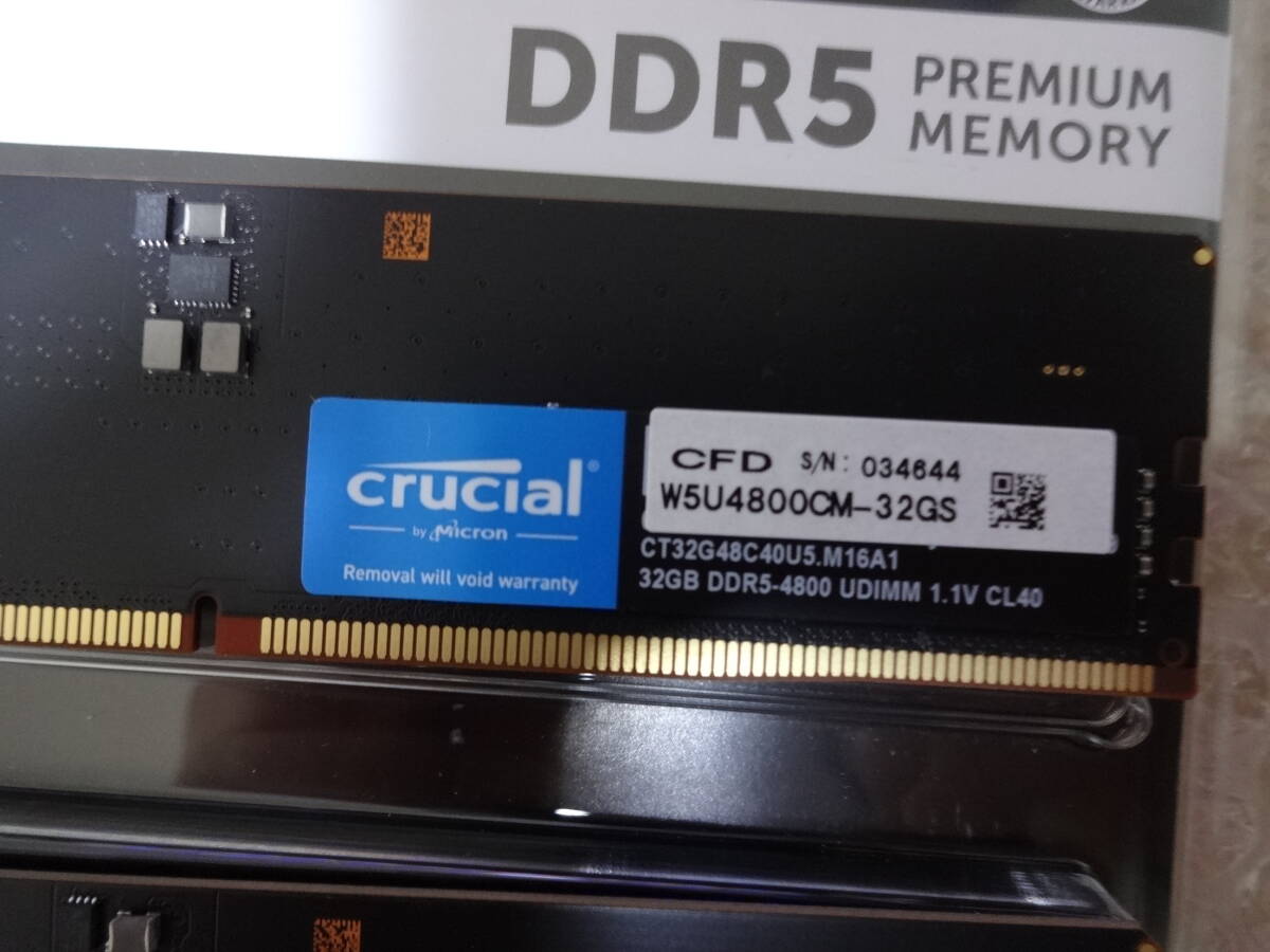 Yahoo!オークション - Crucial クルーシャル DDR5-4800 （ PC5-38400 ...