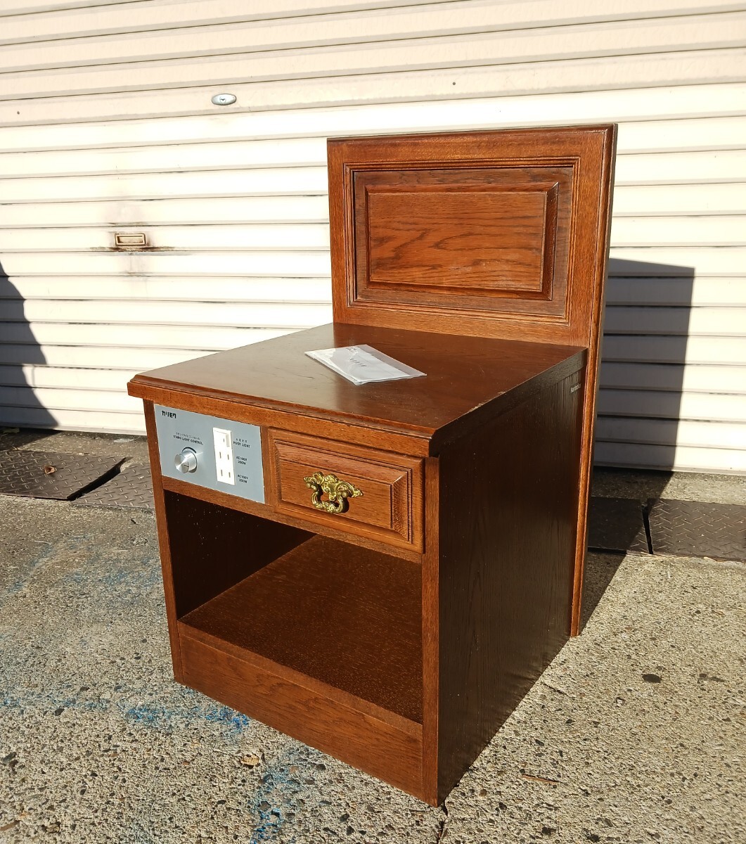 Yahoo!オークション - karimoku オールドカリモク ナイトテーブル ベッ...