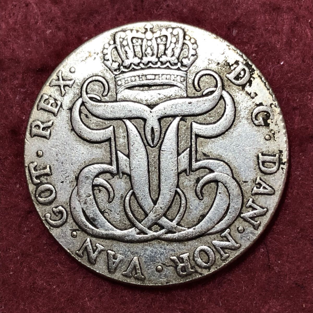 Yahoo!オークション - 銀貨 1762年 フレデリク5世 デンマーク王国 貿易...