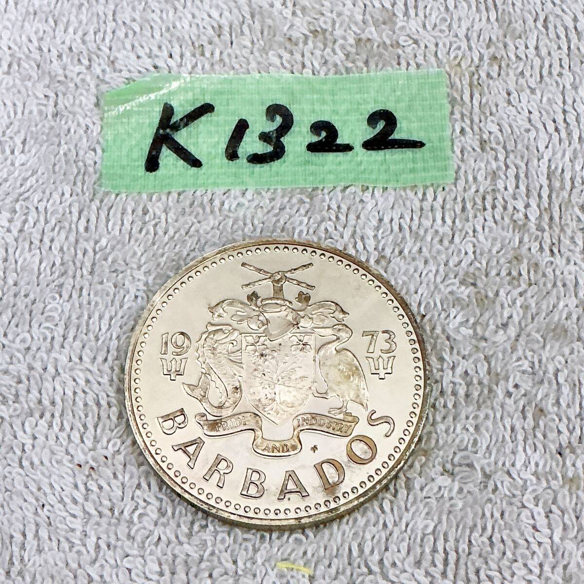 Yahoo!オークション - K1322 バルバドス／Barbados 5ドル プルーフ ...