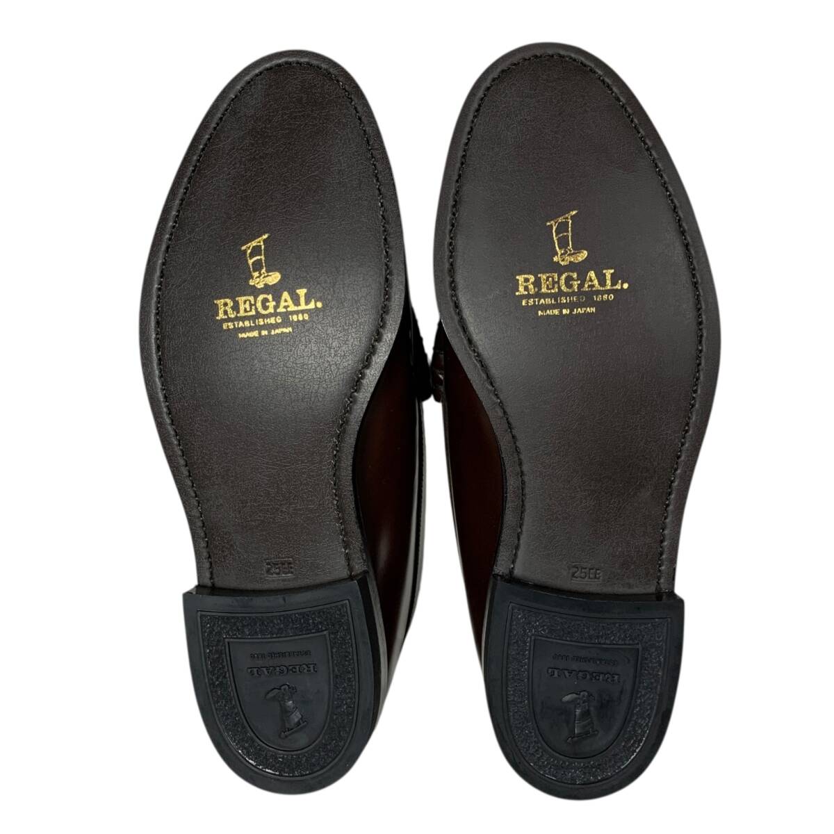 Yahoo!オークション - 中古品 リーガル REGAL 革靴 25EE ブラウン 25b...