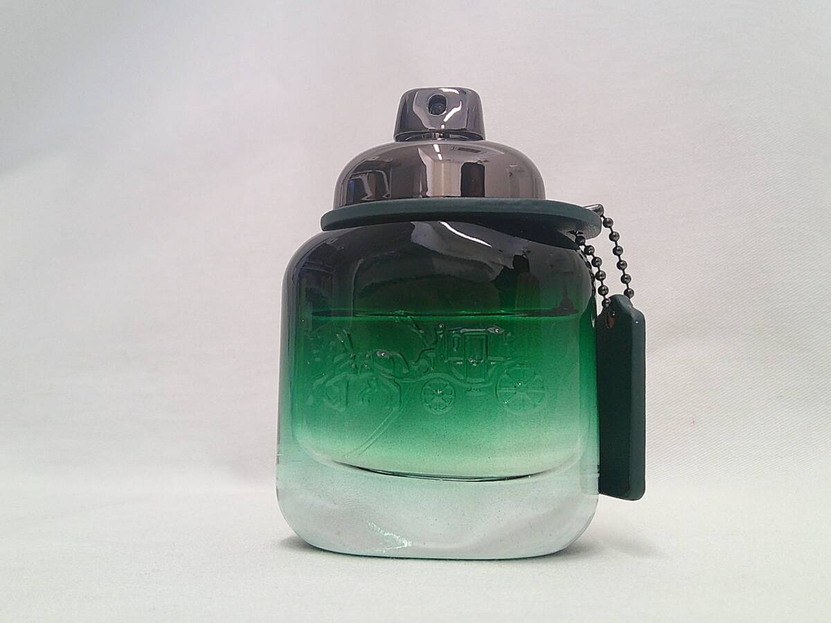 Yahoo!オークション - 中古品 COACH コーチ マン グリーン オードトワ...