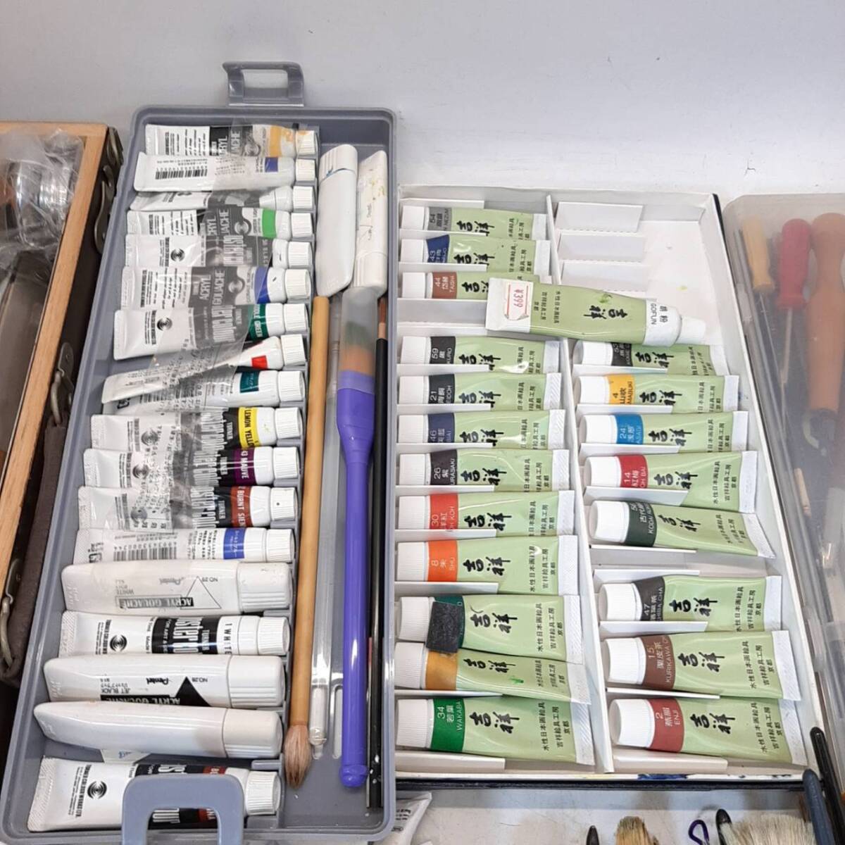Yahoo!オークション - w278 約9kg 絵の具 絵具 絵画 美術 絵 アート 筆...