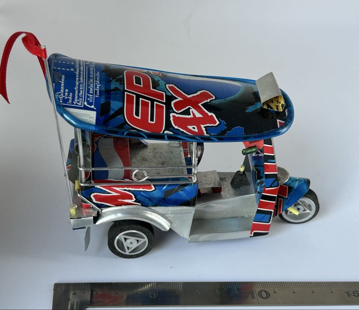 Yahoo!オークション - アルミ缶のトゥクトゥク 15cm PEPSI 英語 置物 ...