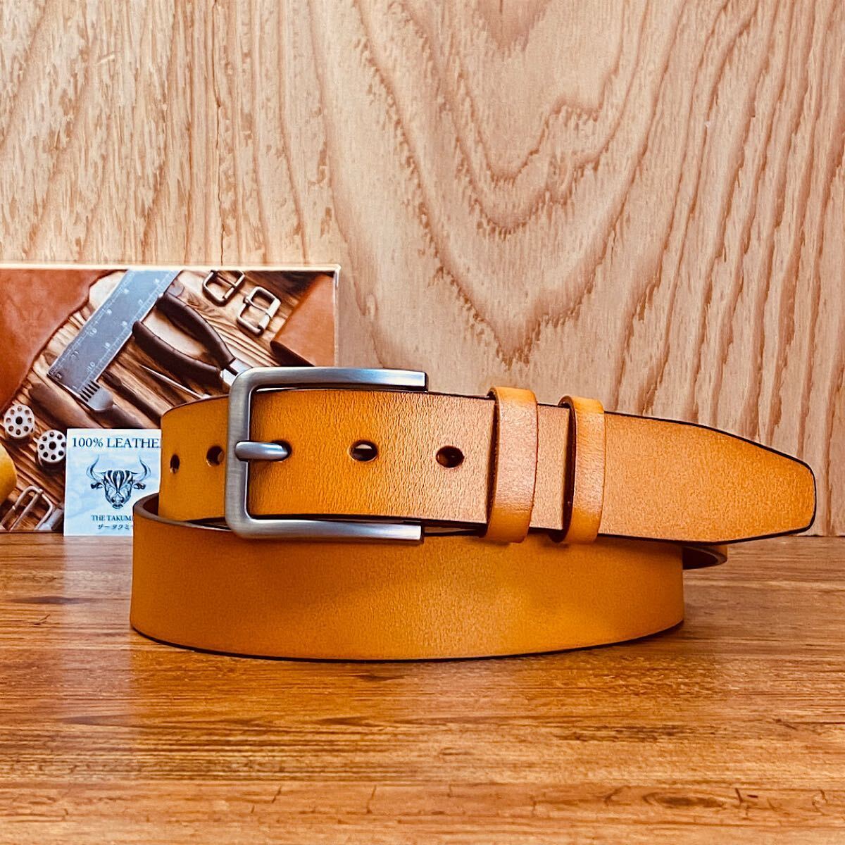 Yahoo!オークション - 牛革 イタリアンレザー ベルト フリーサイズ カ...