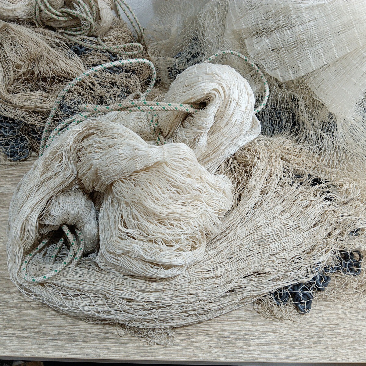 Yahoo!オークション - ジャンク品 投網 投げ網 漁具 フィッシングネッ...