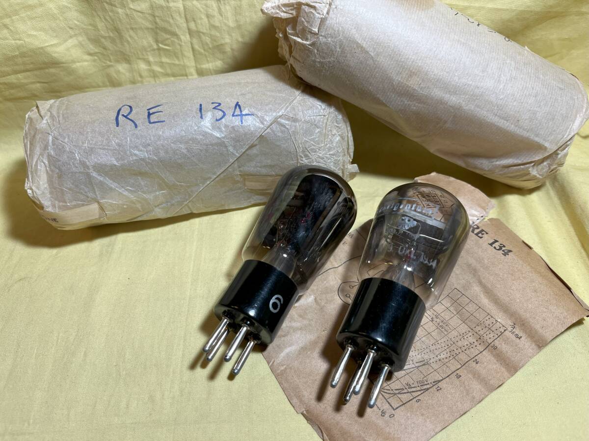 Yahoo!オークション - ドイツTELEFUNKEN RE134 ナス型小型出力管 未使...