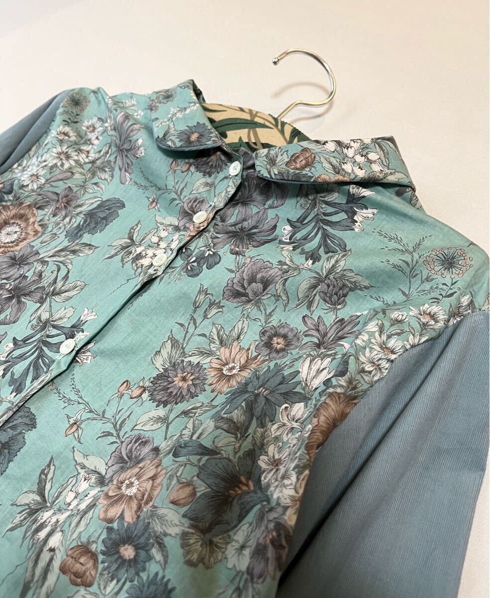 Yahoo!オークション - ハンドメイドワンピース YUWA ヴィンテージブル...