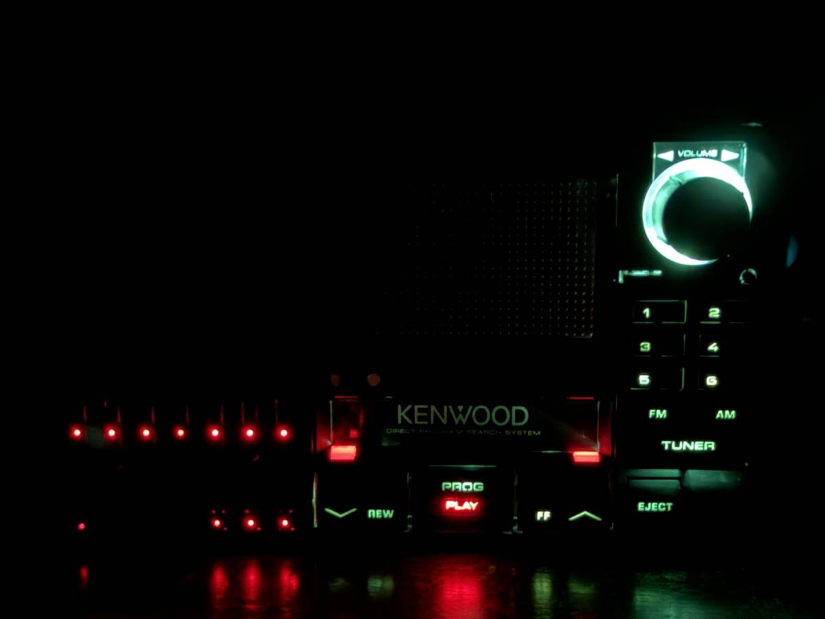 mainte operation goods * Kenwood made 2DIN cassette deck KRC-X10 operation verification settled ...