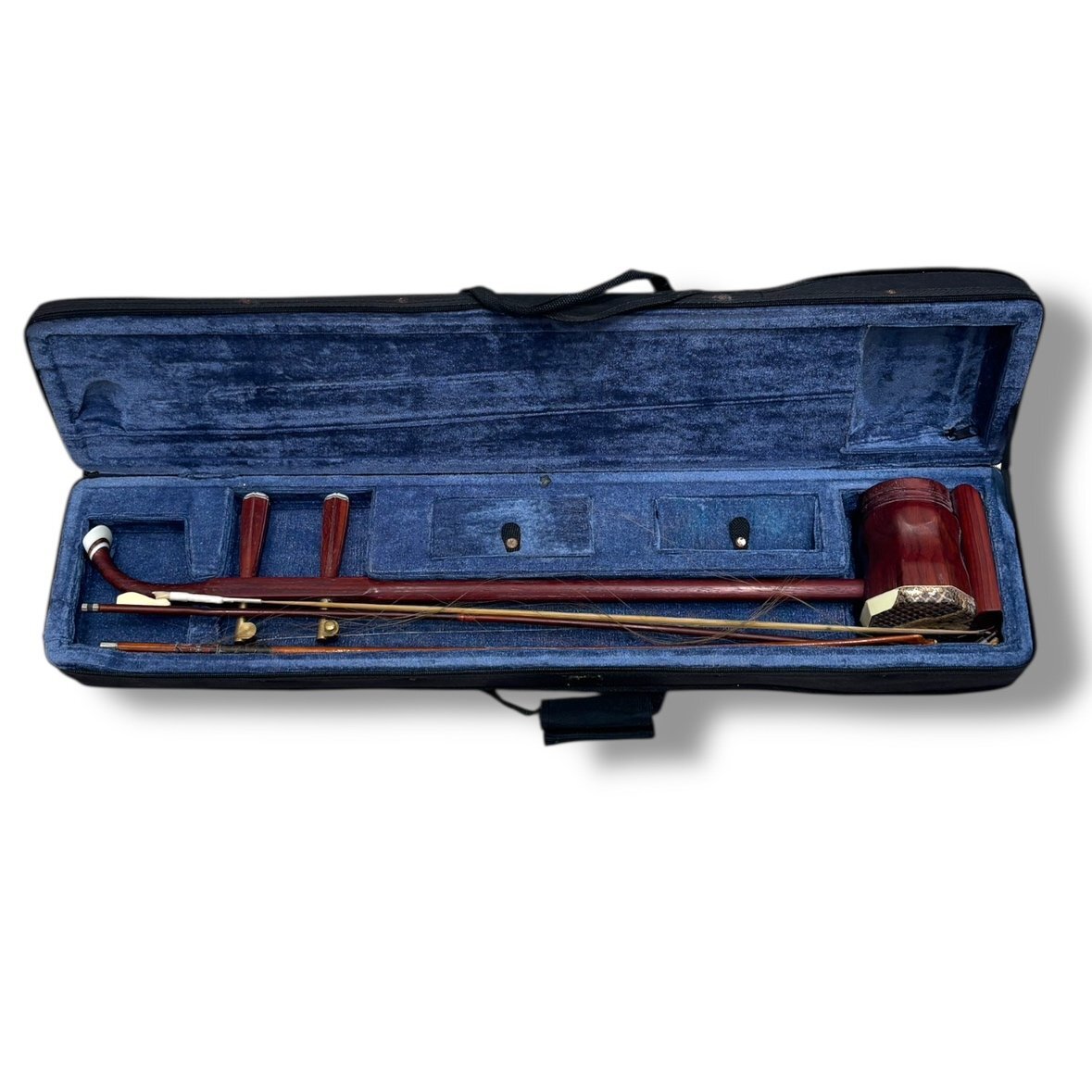 Yahoo!オークション - 【え沖】芸萃 紅花梨二胡 蛇皮 木製 全長約82.5c...