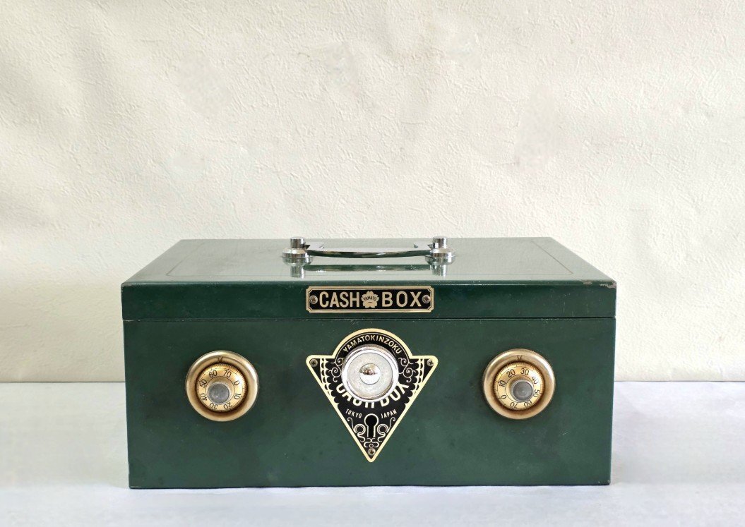 Yahoo!オークション - ヴィンテージ ヤマト金属 手提げ金庫 金庫 収納...