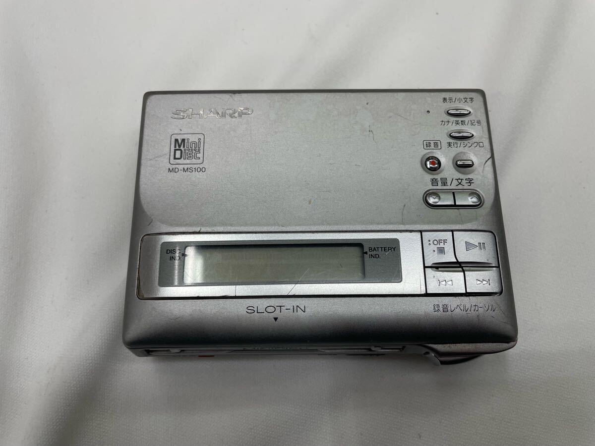 Yahoo!オークション - SHARP シャープ ポータブルMDレコーダー MD-MS10...