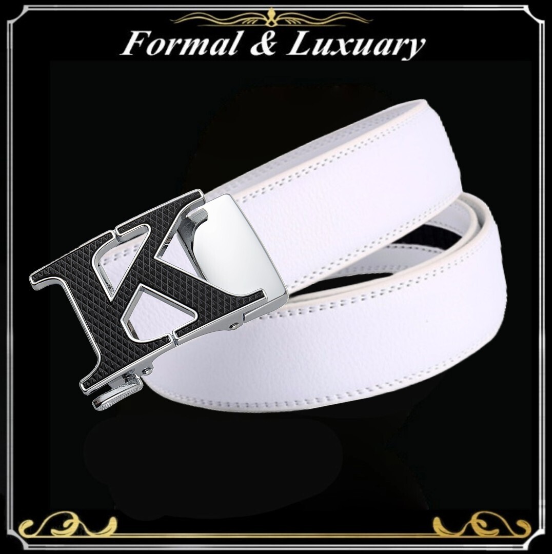 Yahoo!オークション - ベルト j53【白】折りたたみ発送 ホワイト 穴な...