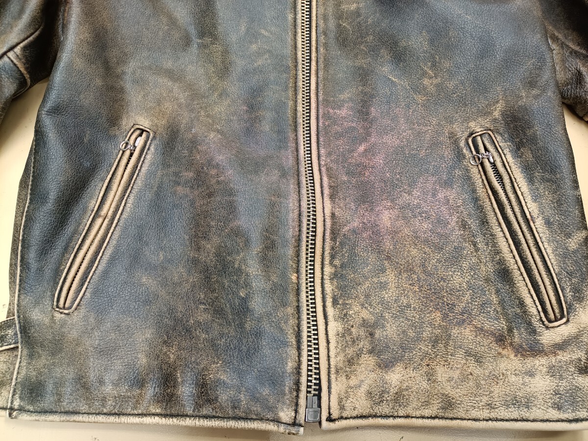 Yahoo!オークション - 中古 TRADE MARK GOOD FIGHT レザージャケット ...